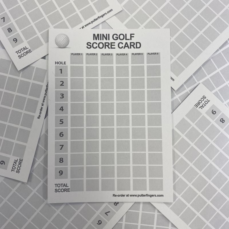 Mini Golf Scorecards (Pack of 1,000) – Putterfingers.com