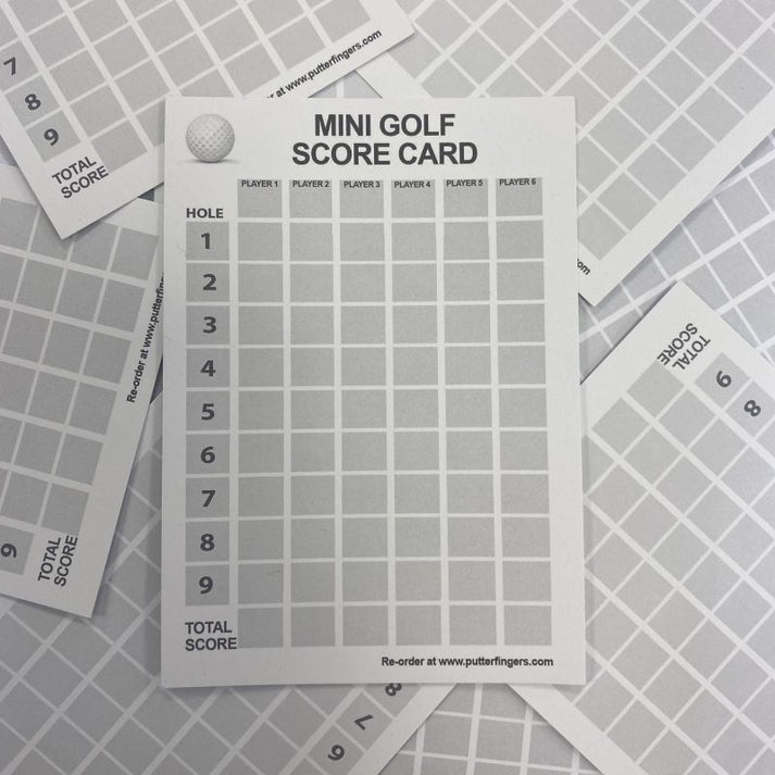 Mini Golf Scorecards (Pack of 1,000) – Putterfingers.com